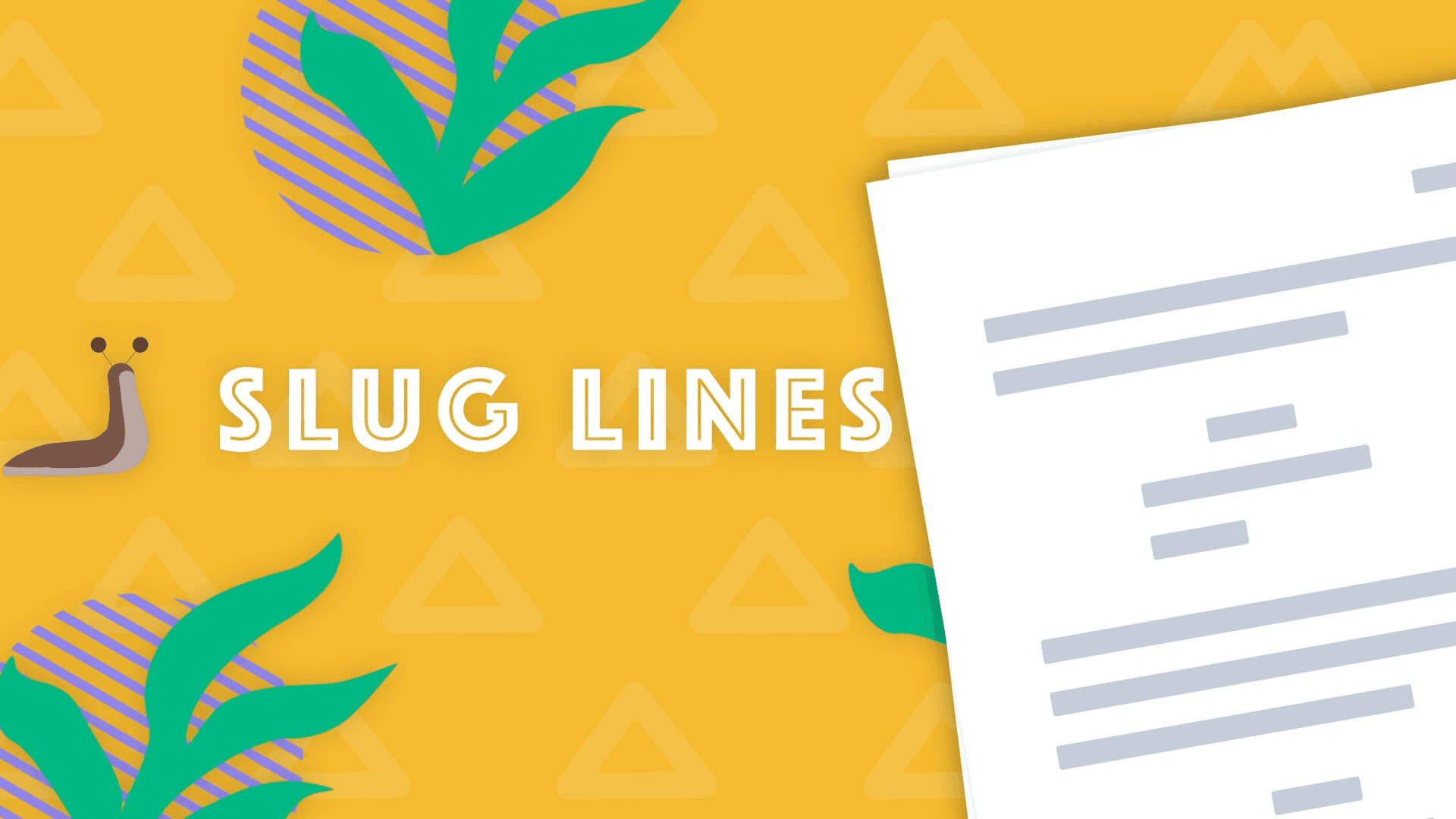 How To Write Sluglines Screenplay | Saturation.io